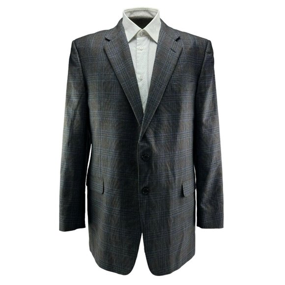 Hickey Freeman | Suits & Blazers | Hickey Freeman Brown W Blue Black ...